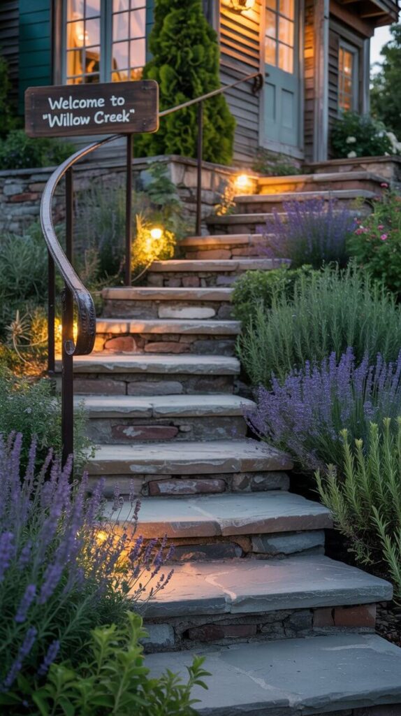 15 Lighting Ideas for Outdoor Stairs That Are Safe and Stunning