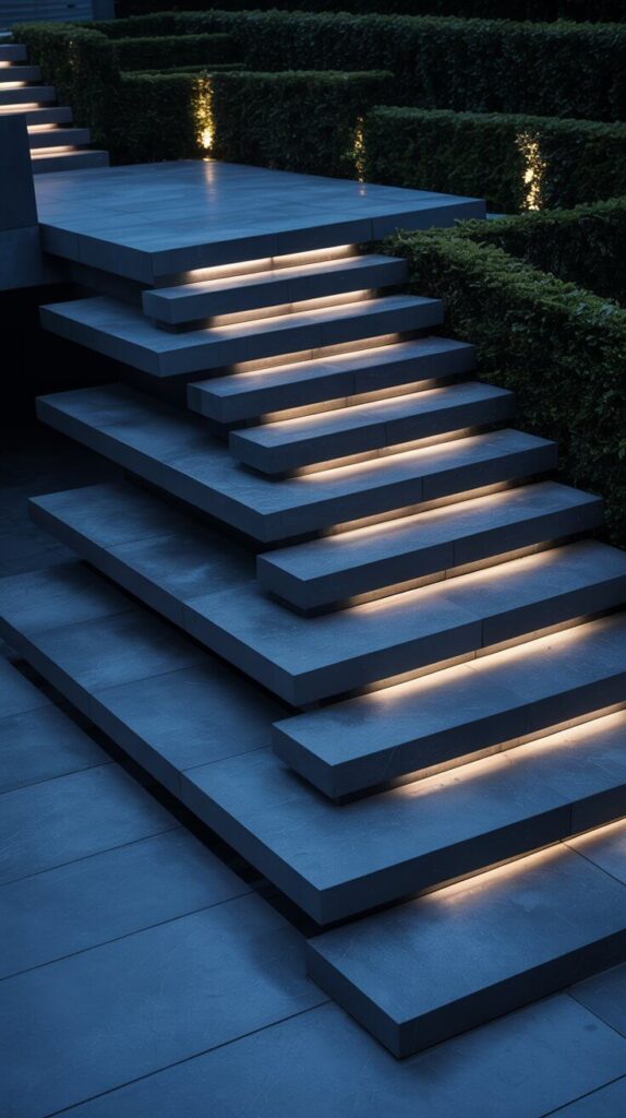 15 Lighting Ideas for Outdoor Stairs That Are Safe and Stunning